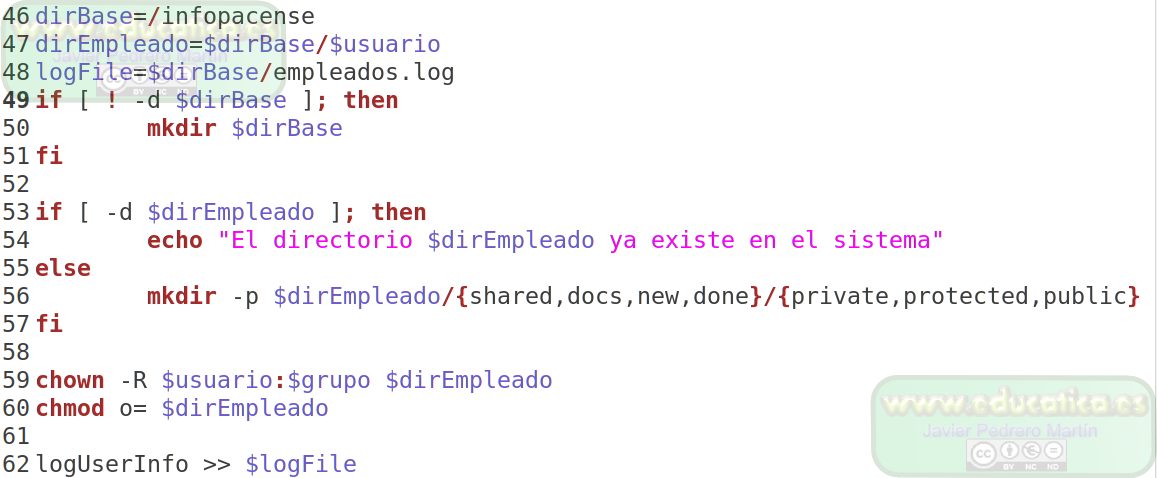 Análisis De Bash Shell Scripts Ejercicio 01 Educatica