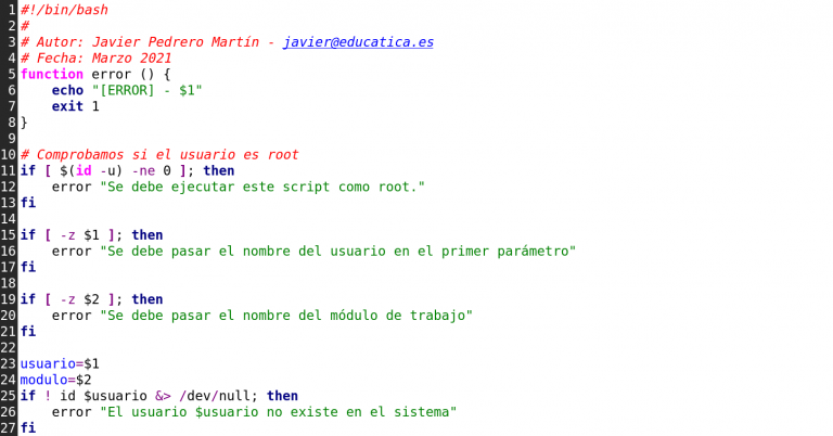 Bash Shell Script Ejercicios Página 3 Educatica
