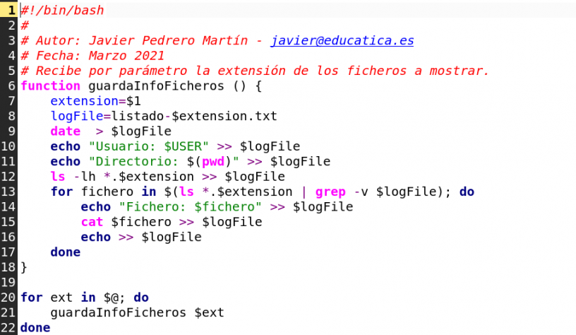 Más ejemplos de scripts – educatica!