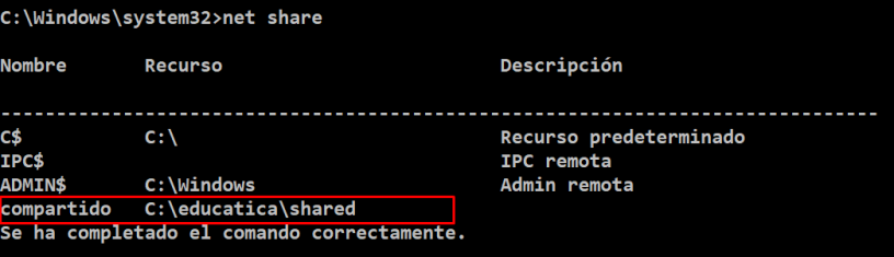 Compartiendo recursos en red desde la terminal – educatica!