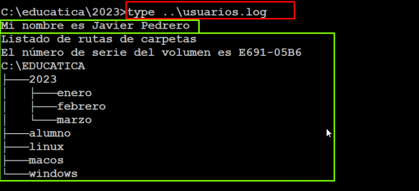 Ejercicios. Redirecciones y variables de entorno (1) – educatica!