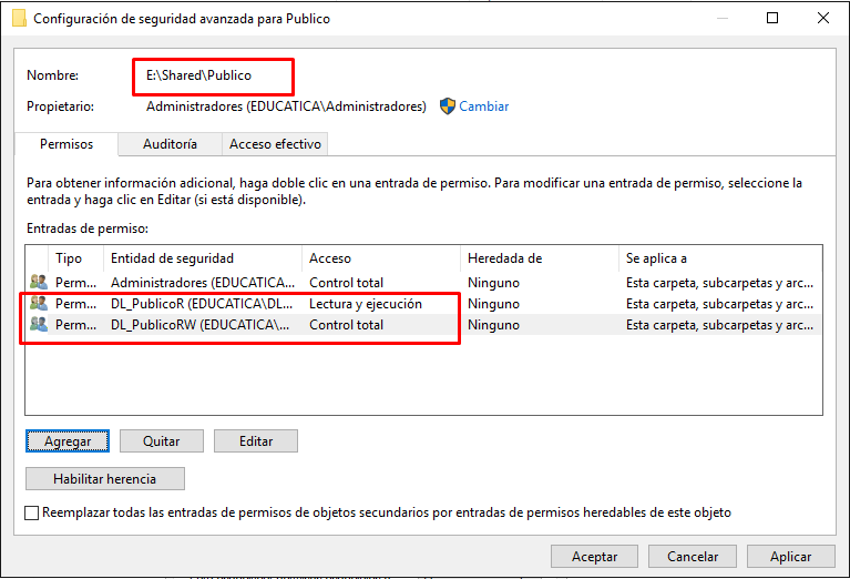Jugando con Active Directory. 6 – Compartiendo recursos: AGDLP – Página ...